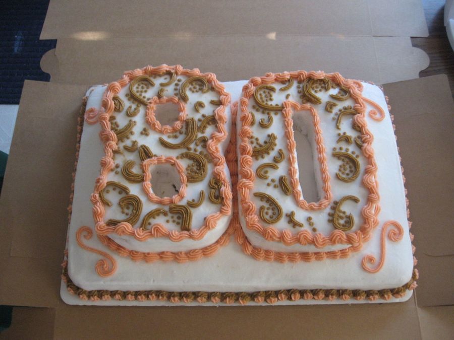 80Th Birthday - CakeCentral.com