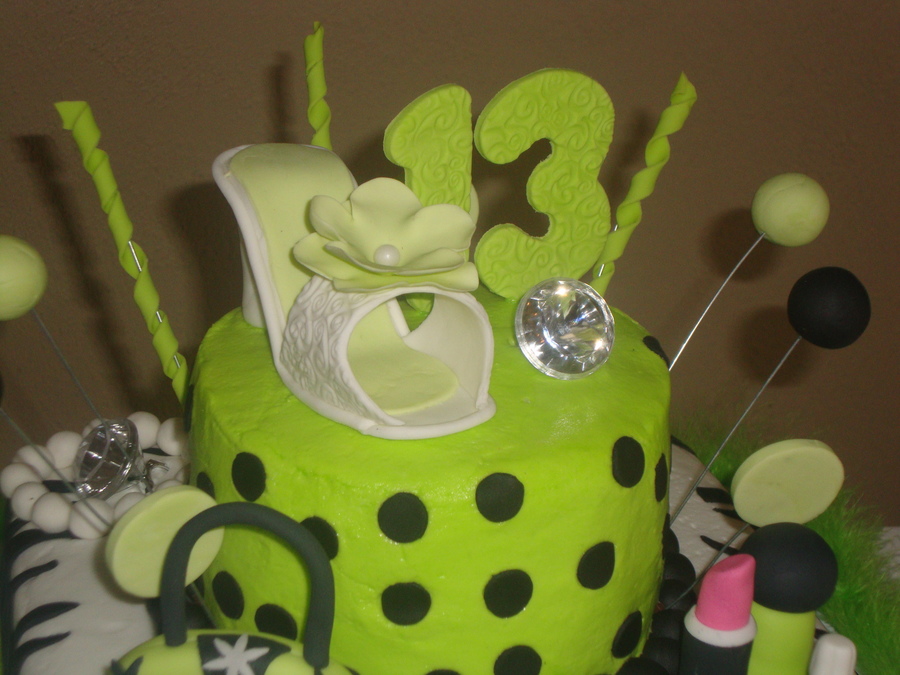 Lime Green Diva - CakeCentral.com