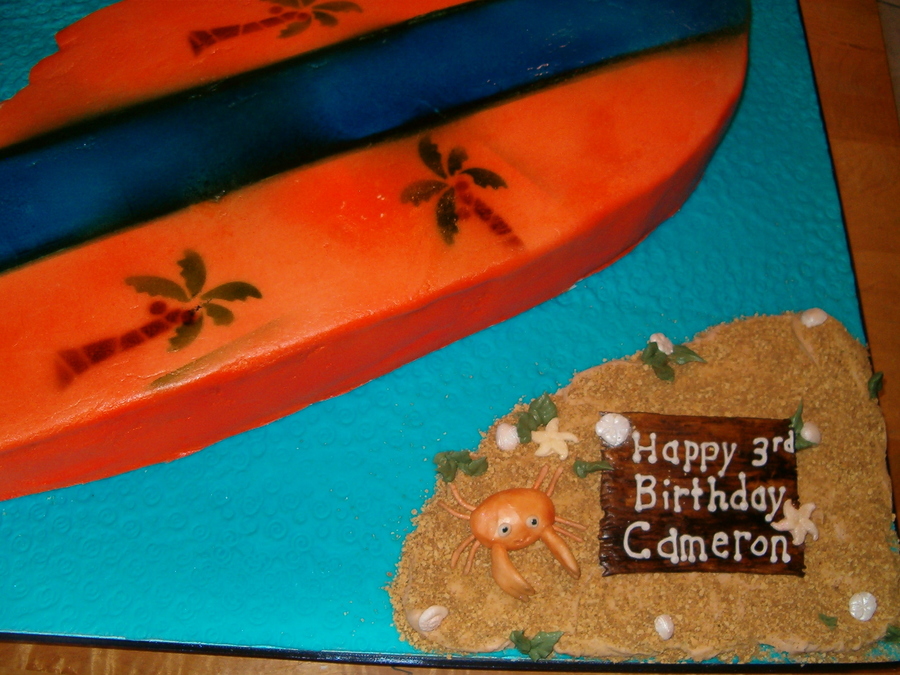 Surf's Up Birthday Cake - CakeCentral.com