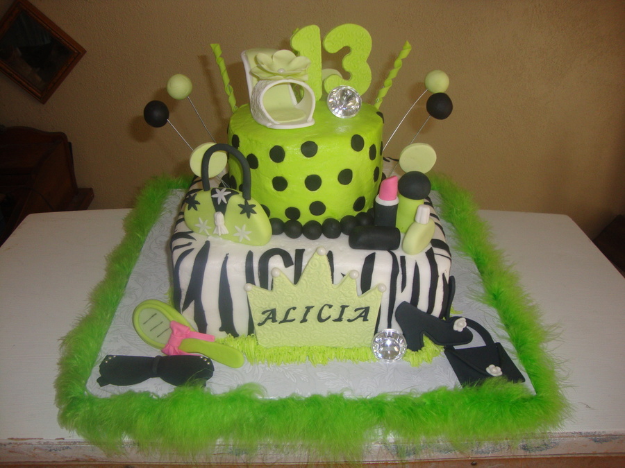 Lime Green Diva - CakeCentral.com