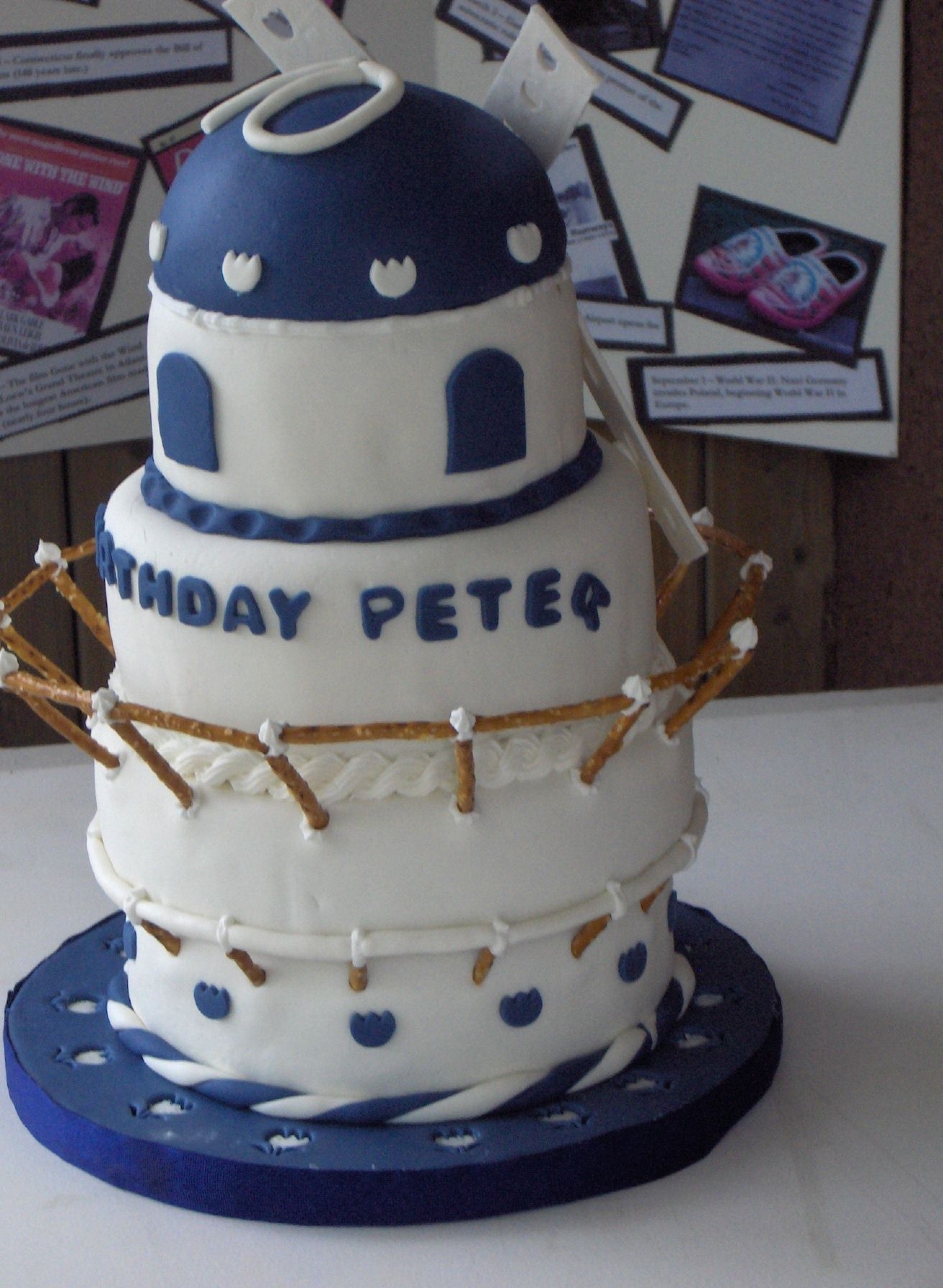 Windmill Birthday Cake - CakeCentral.com