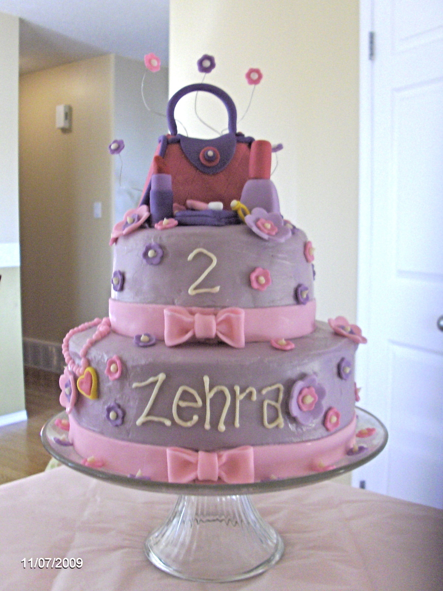 Little Girl Glamour Cake - CakeCentral.com