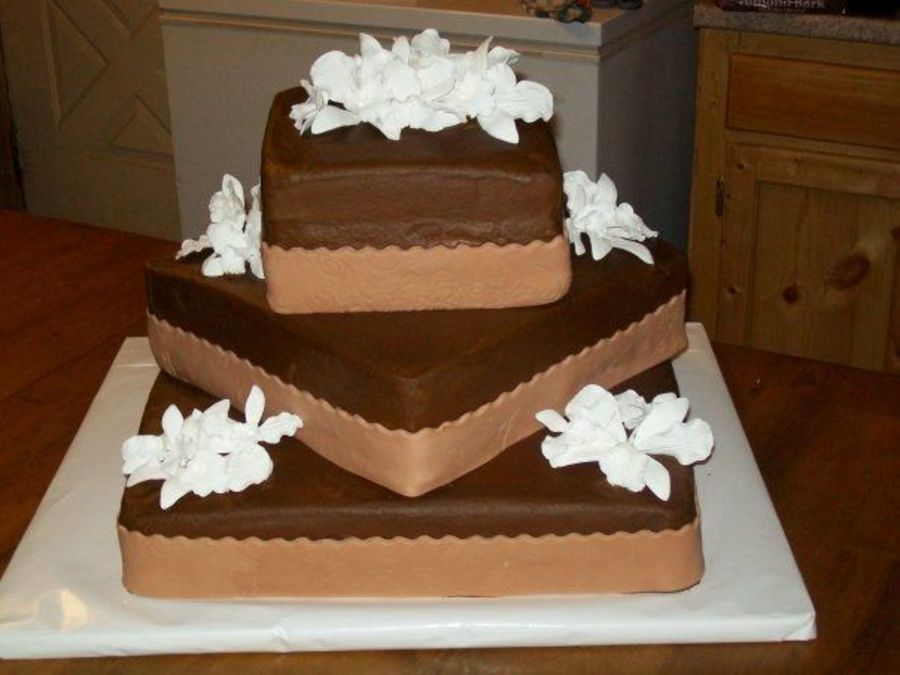 Mock Chocolate Wedding Cake - CakeCentral.com