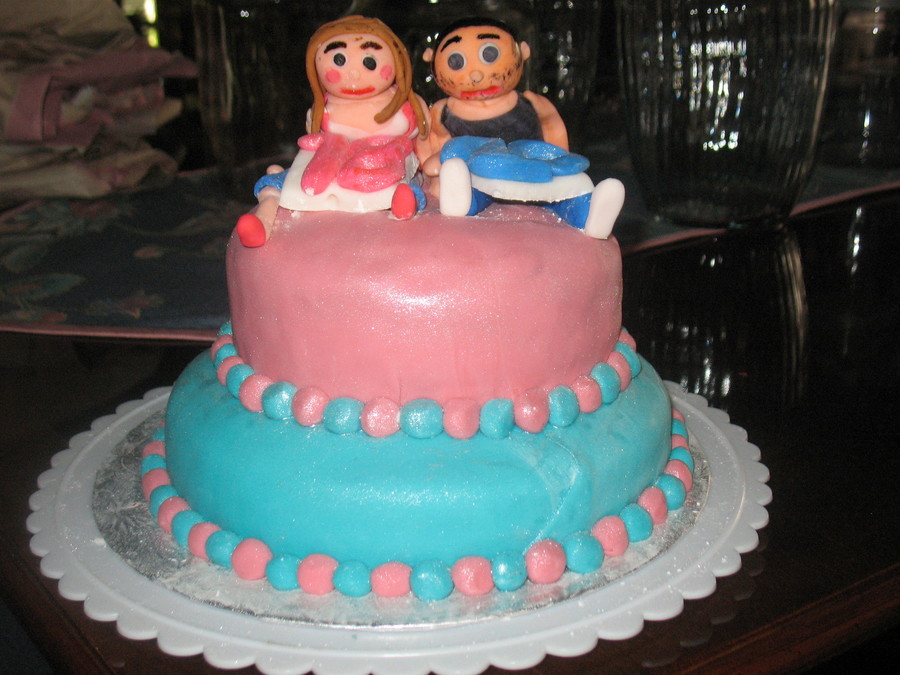 Brother And Sister Birthday Cake - CakeCentral.com