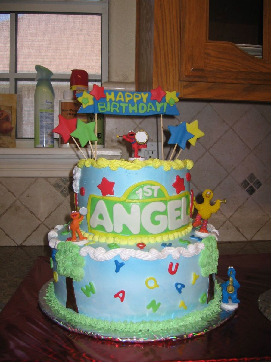 Sesame Street Birthday Cake - CakeCentral.com