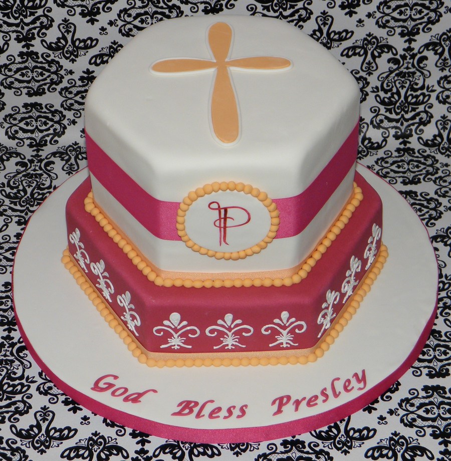 Modern Baptism - CakeCentral.com