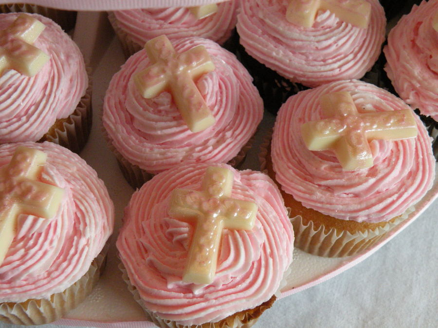 First Communion Cake/cupcakes - CakeCentral.com