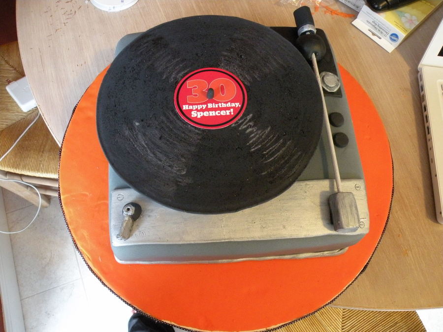 Turn Table 30Th Birthday Cake - CakeCentral.com