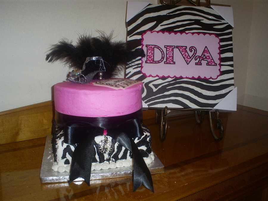 Diva Birthday Cake - CakeCentral.com
