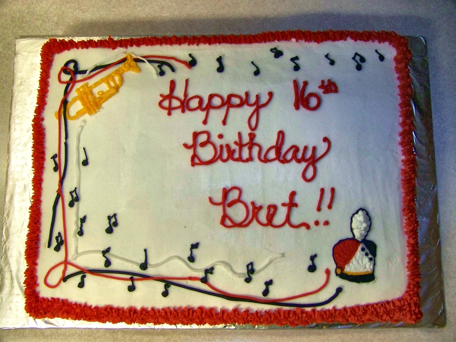 Marching Band Birthday Cake - CakeCentral.com