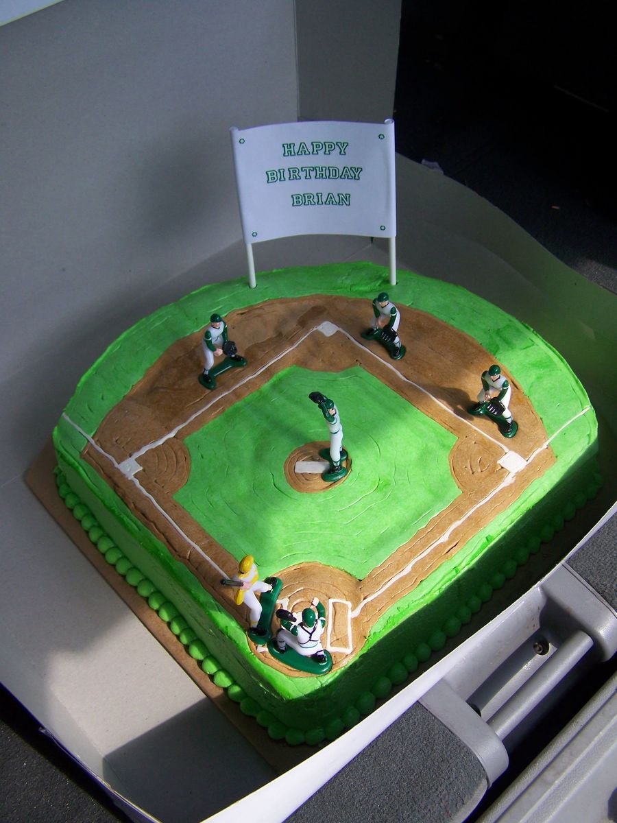 Baseball Field Cake - CakeCentral.com