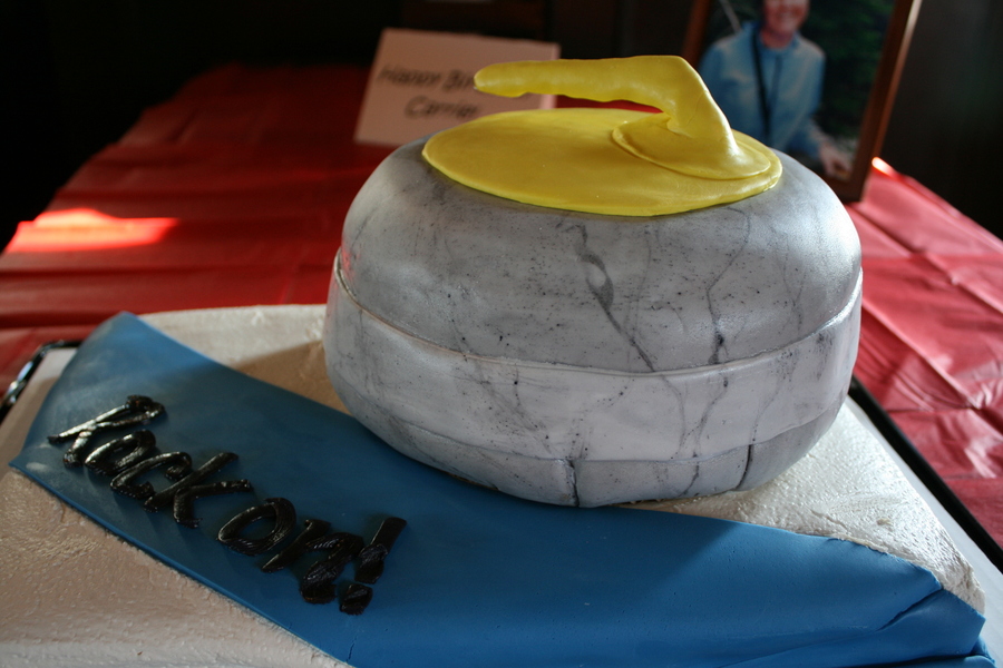 Curling Rock Cake - CakeCentral.com