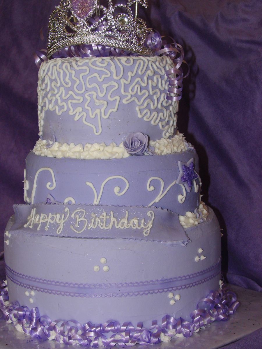 Purple Princess Cake - CakeCentral.com