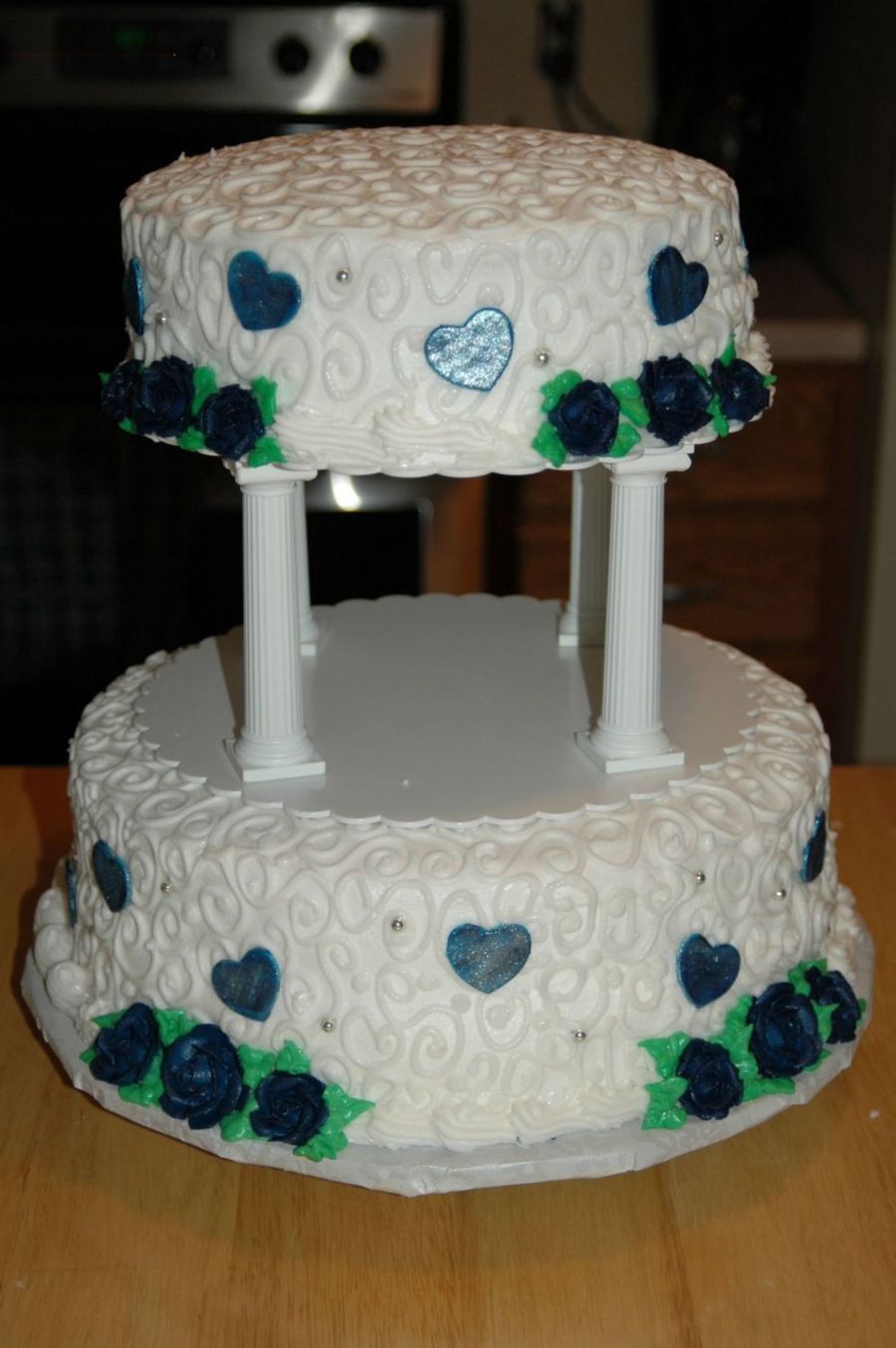 Round Stacked Cake - CakeCentral.com
