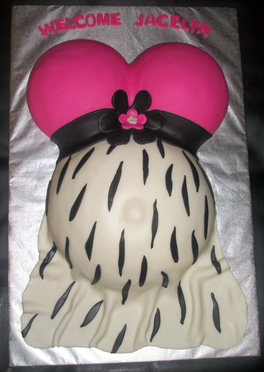 Pregnant Belly Cake! - CakeCentral.com