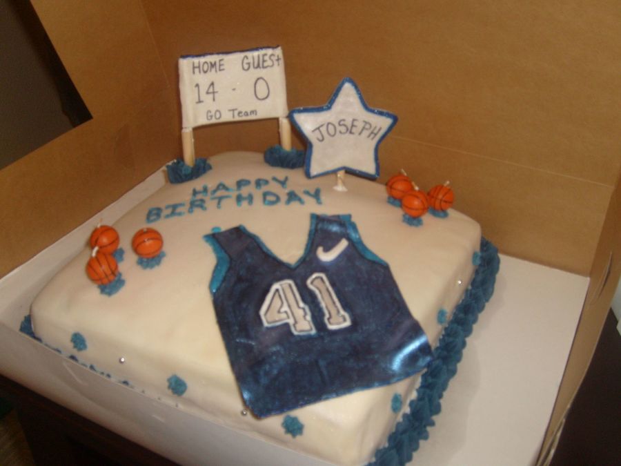 Joseph's Birthday Dallas Mavericks/dirk's Jersey - CakeCentral.com