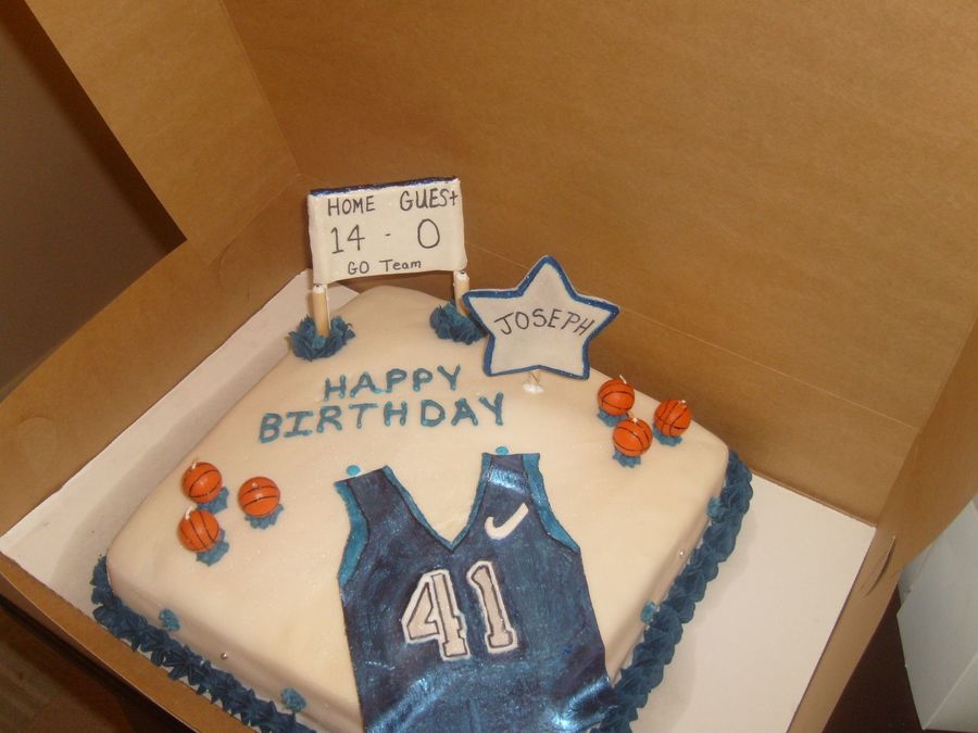 Joseph's Birthday Dallas Mavericks/dirk's Jersey - CakeCentral.com