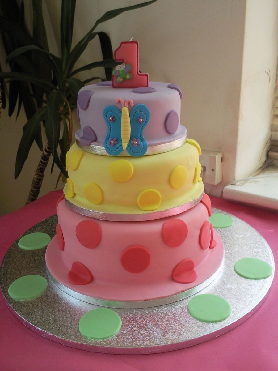 Princess Heidi's 1St Birthday Cake - CakeCentral.com