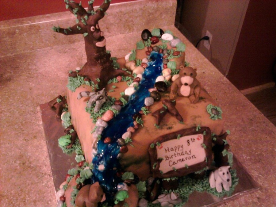Great Wolf Lodge Theme Cake - CakeCentral.com