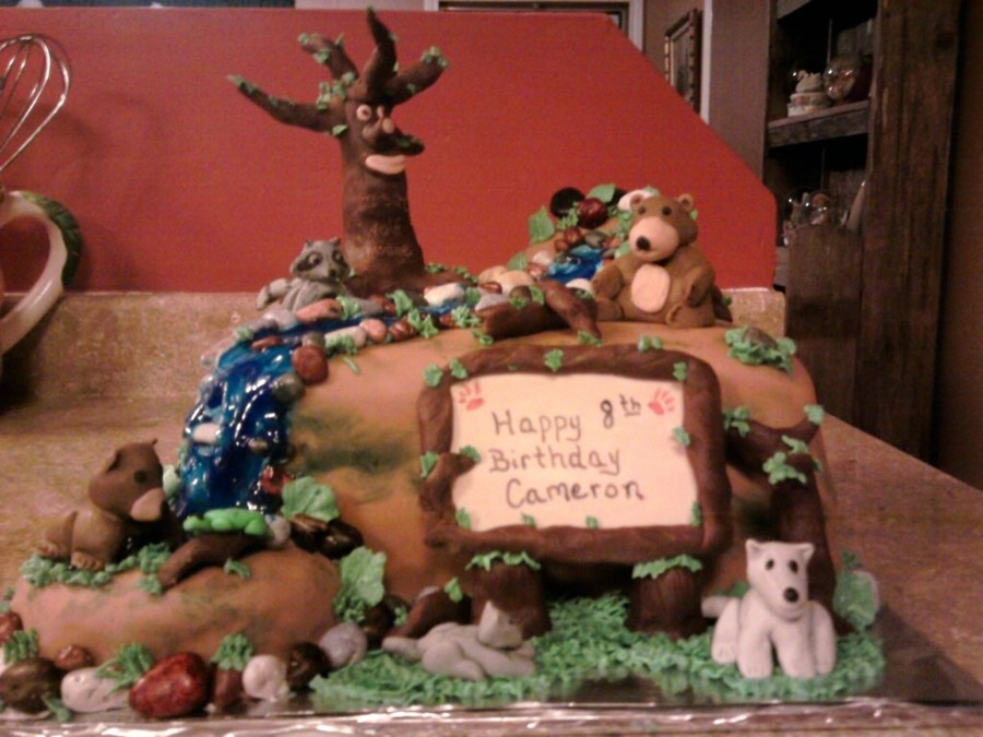Great Wolf Lodge Theme Cake - CakeCentral.com