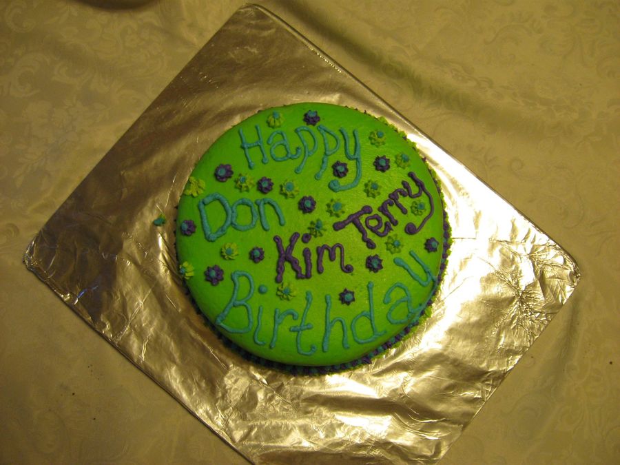 Birthday Cake... Practice... - CakeCentral.com