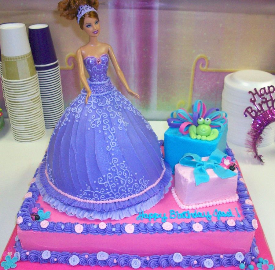 Birthday Barbie Cake - CakeCentral.com