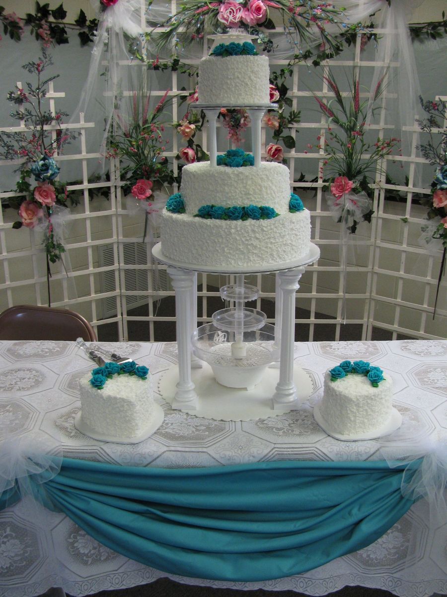 Fountain Wedding Cake - CakeCentral.com