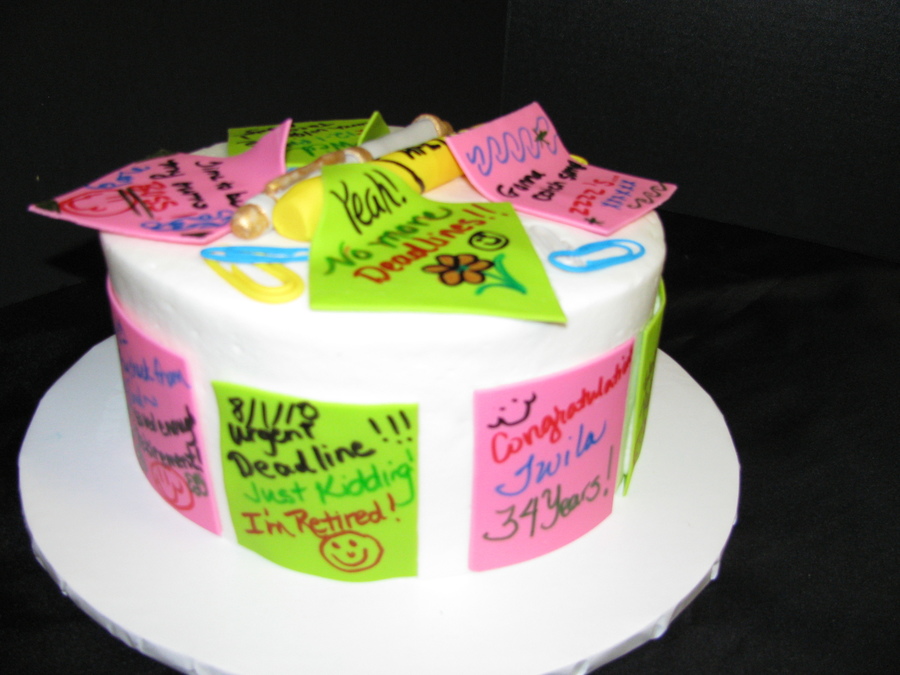Office Retirement - CakeCentral.com