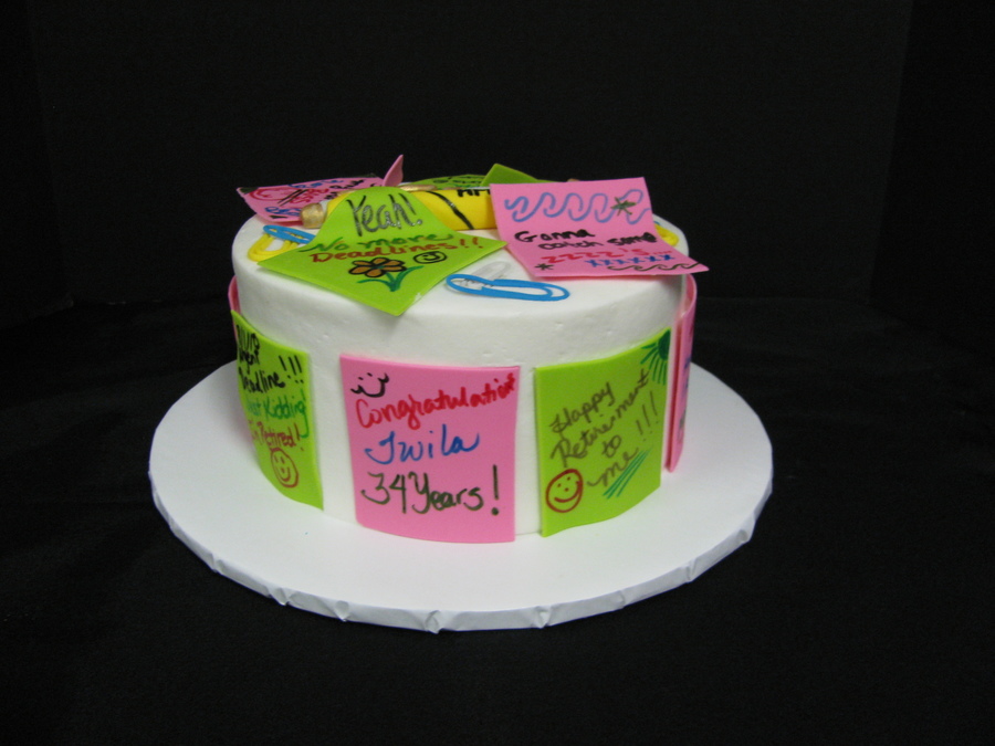 Office Retirement - CakeCentral.com