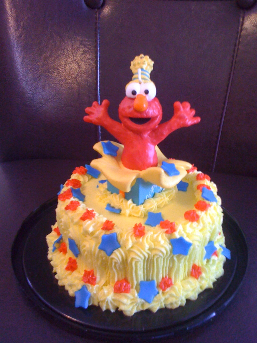 Elmo Candle Cake - CakeCentral.com