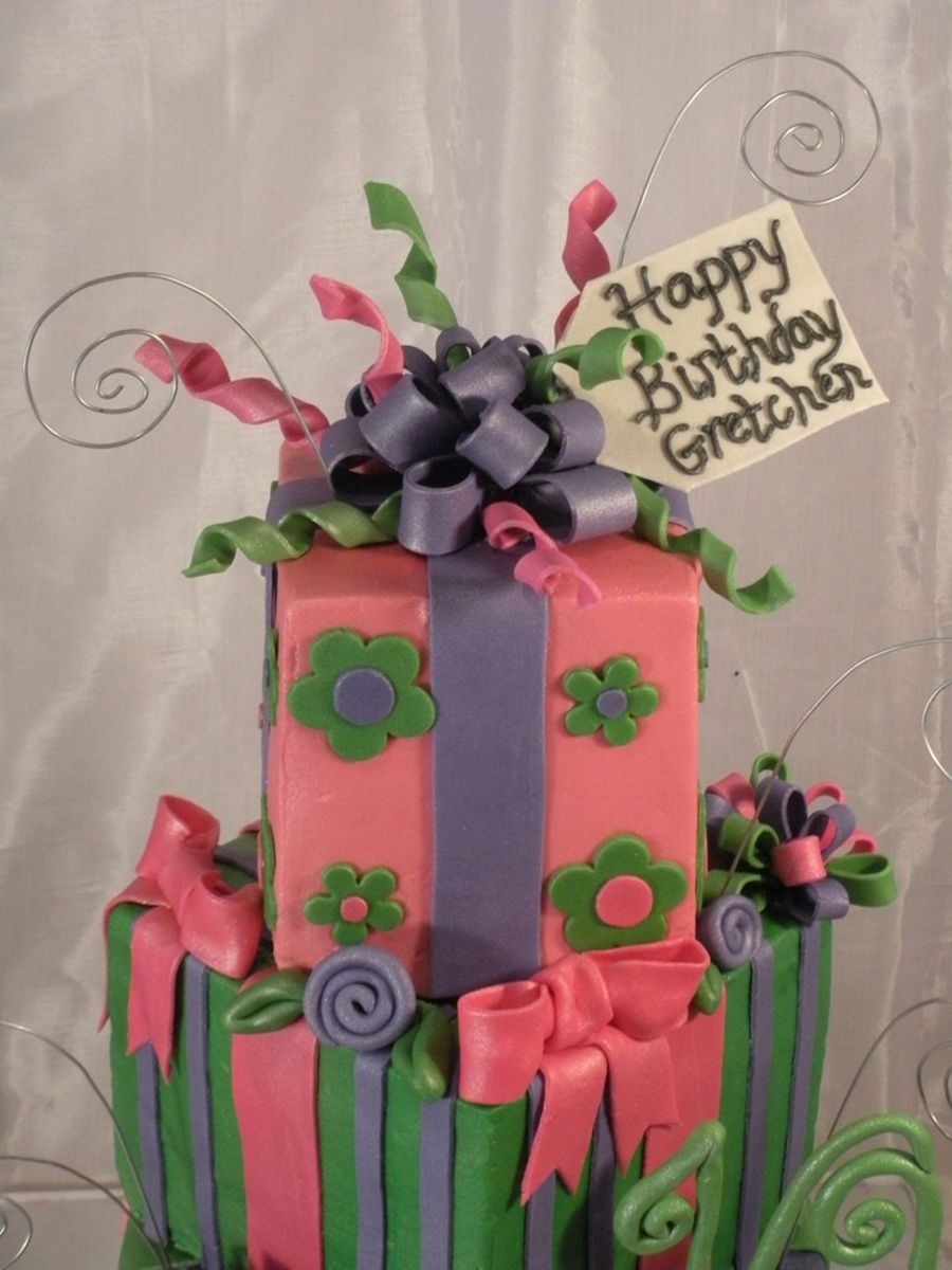 Present Birthday Cake - CakeCentral.com