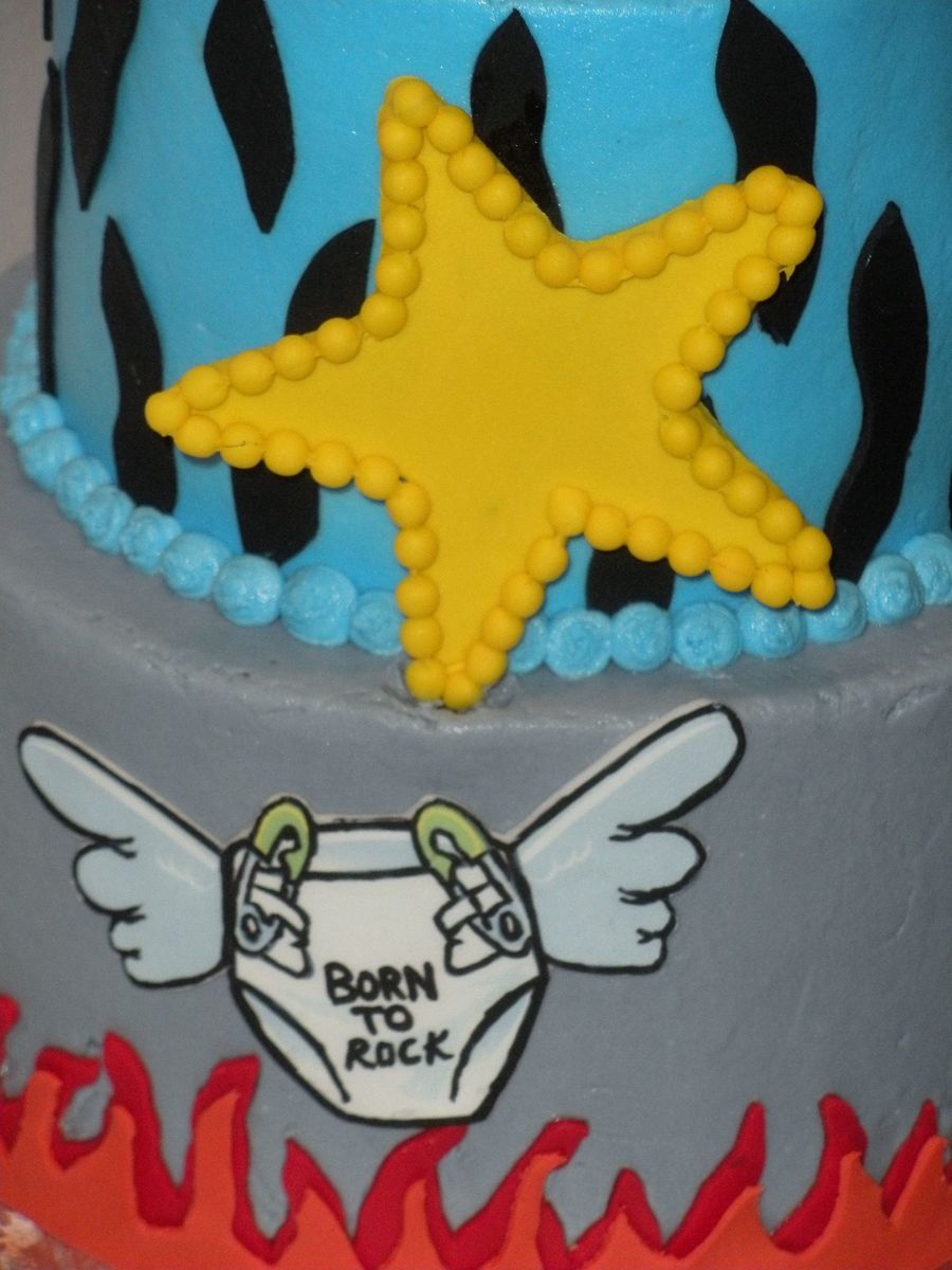 Rock Star Baby Shower - CakeCentral.com