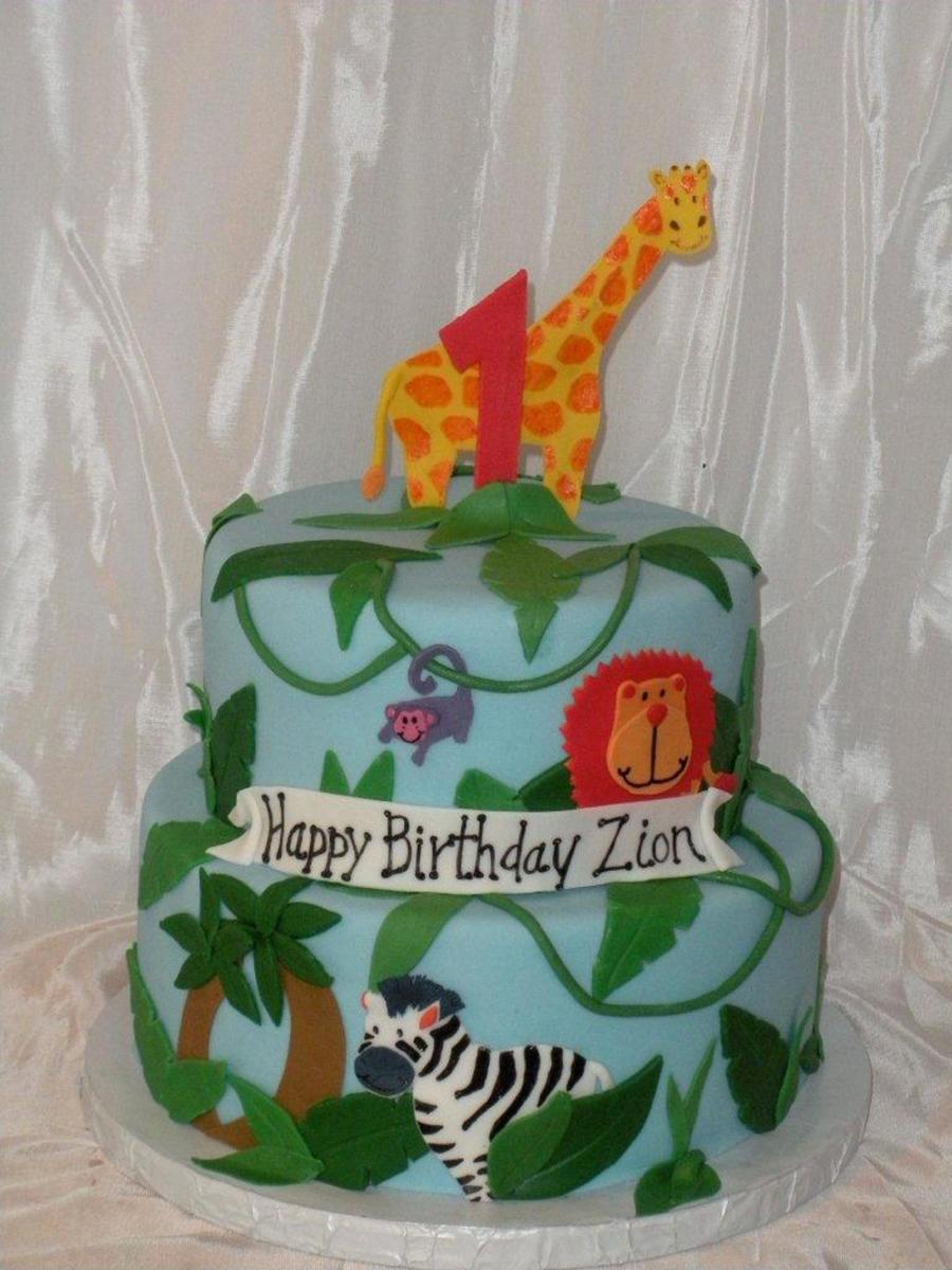 Jungle Birthday - CakeCentral.com
