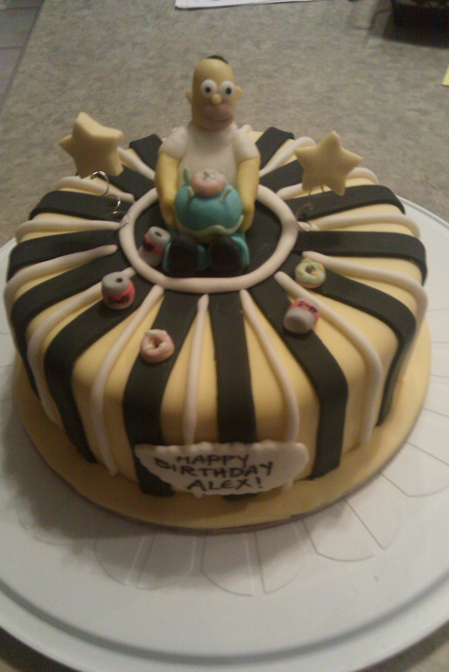 Doh! A Homer Cake - CakeCentral.com