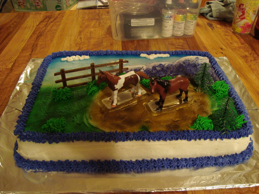 Horse Birthday Cake - CakeCentral.com