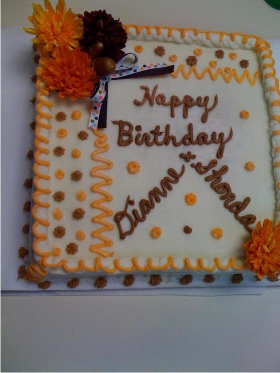 Cake For A Double Birthday - CakeCentral.com