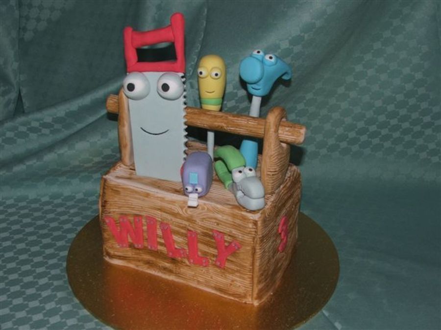 Toolbox With Handy Manny Tools - CakeCentral.com