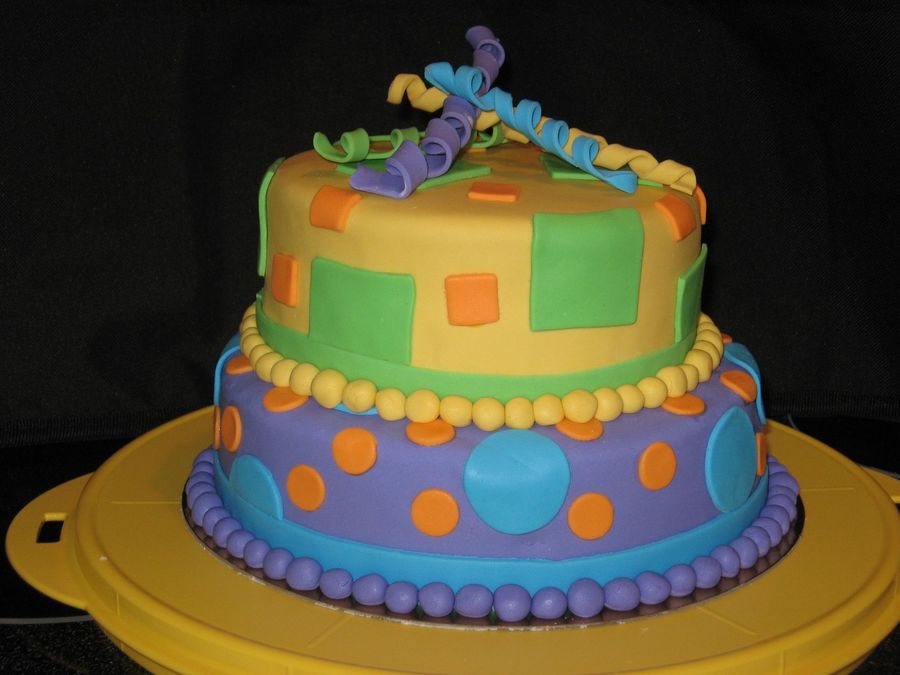 Purple And Blue - CakeCentral.com