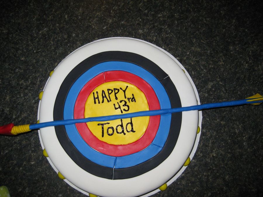 Archery Birthday Cake - CakeCentral.com