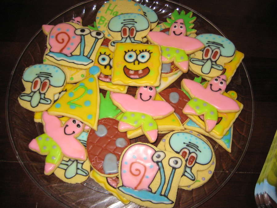 Spongebob Squarepants Cookies - CakeCentral.com