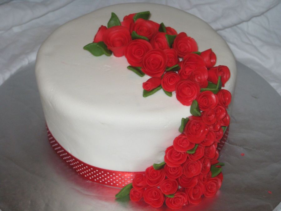 Cascading Roses - CakeCentral.com