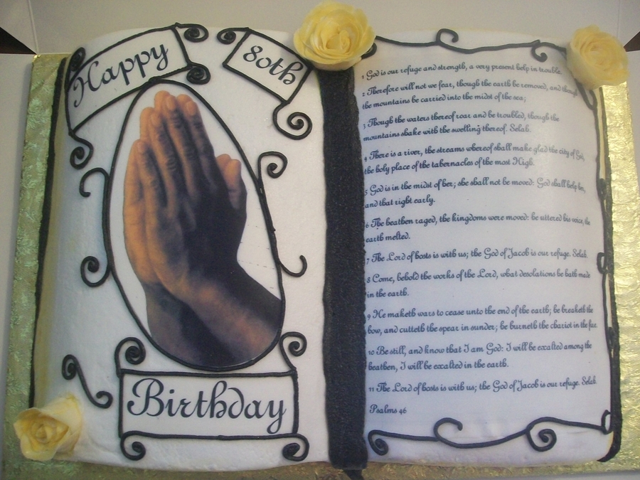 Bible Birthday Cake - CakeCentral.com