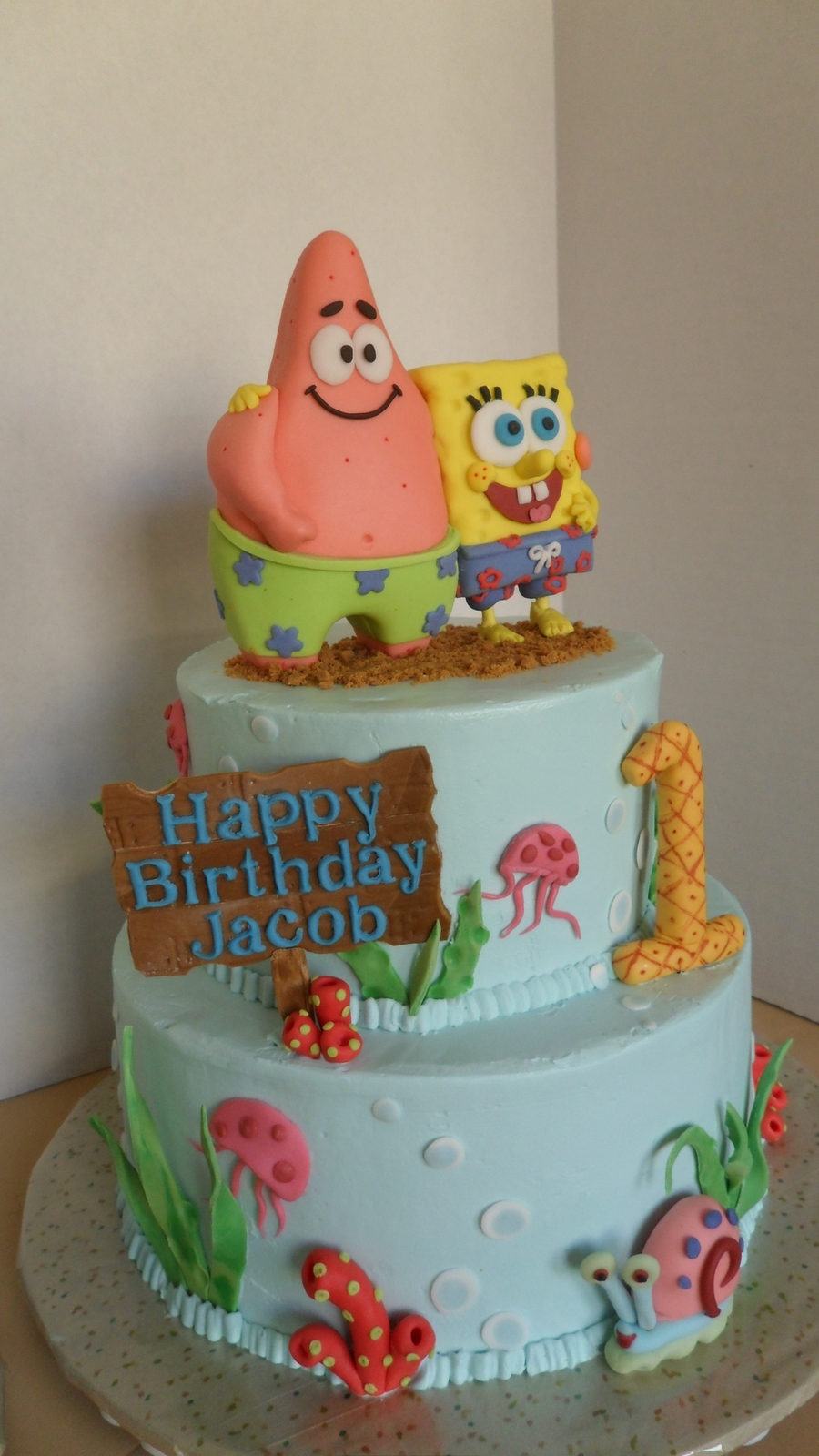 Spongebob Patrick And Gary Birthday - CakeCentral.com