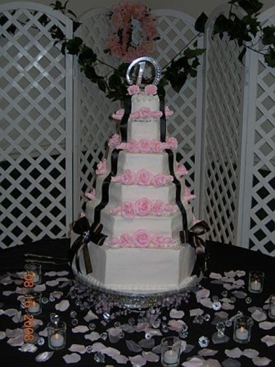 Hexagon Wedding Cake - CakeCentral.com