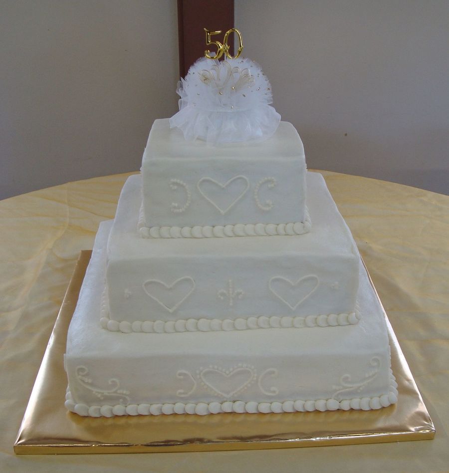 First Wedding Cake - CakeCentral.com