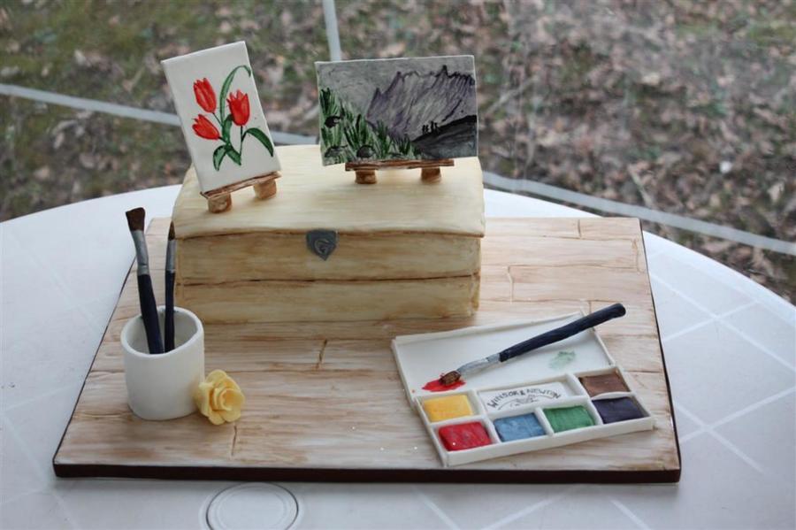 Watercolour Painting Cake - CakeCentral.com