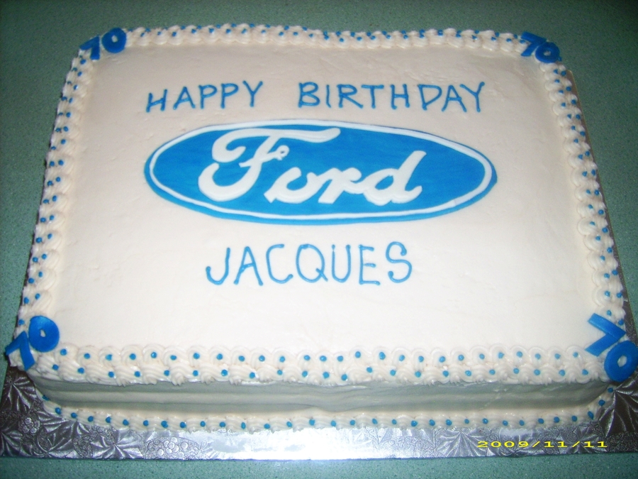 Ford Sheet Cake - CakeCentral.com