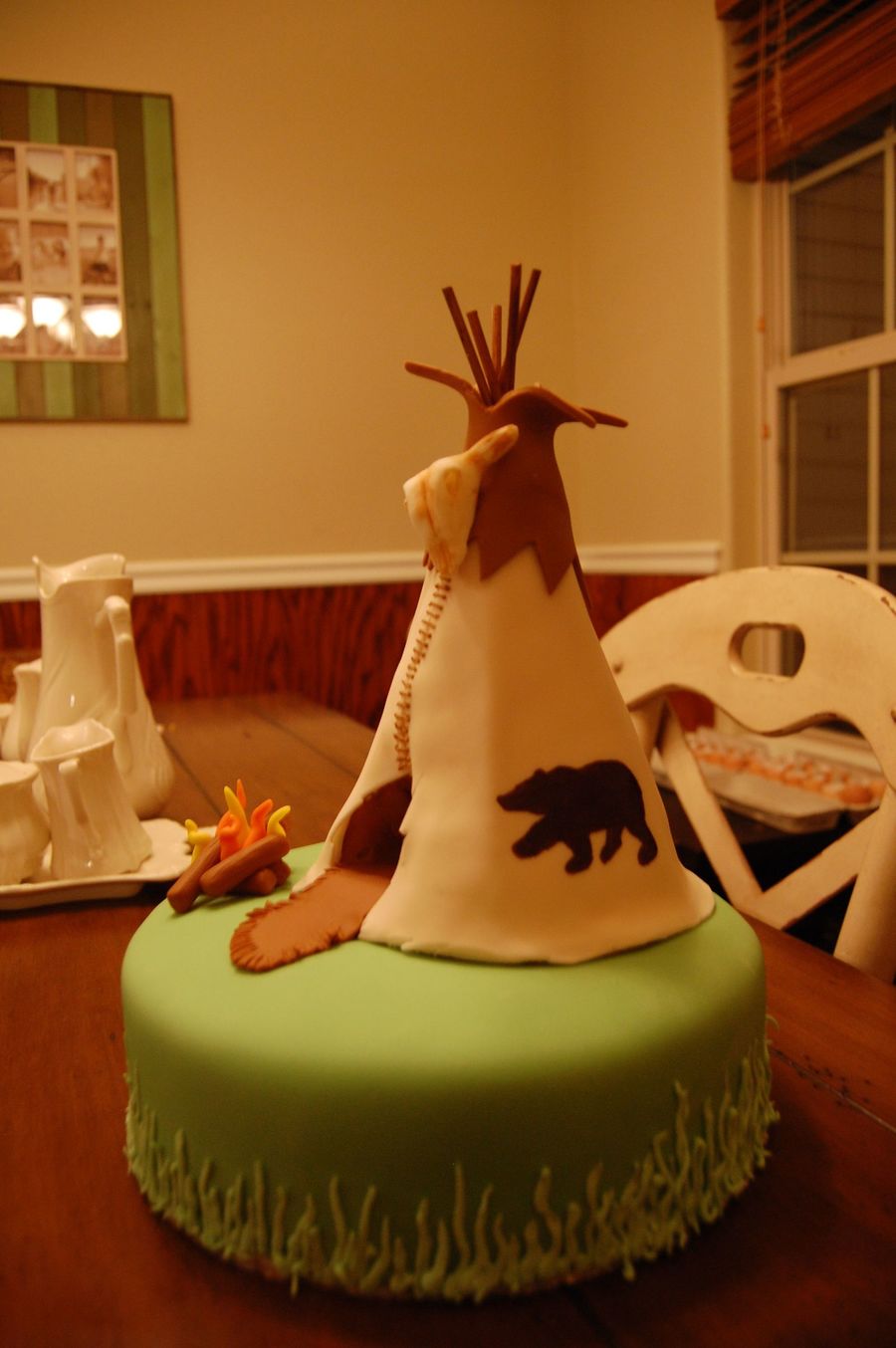 Teepee Birthday Cake - CakeCentral.com