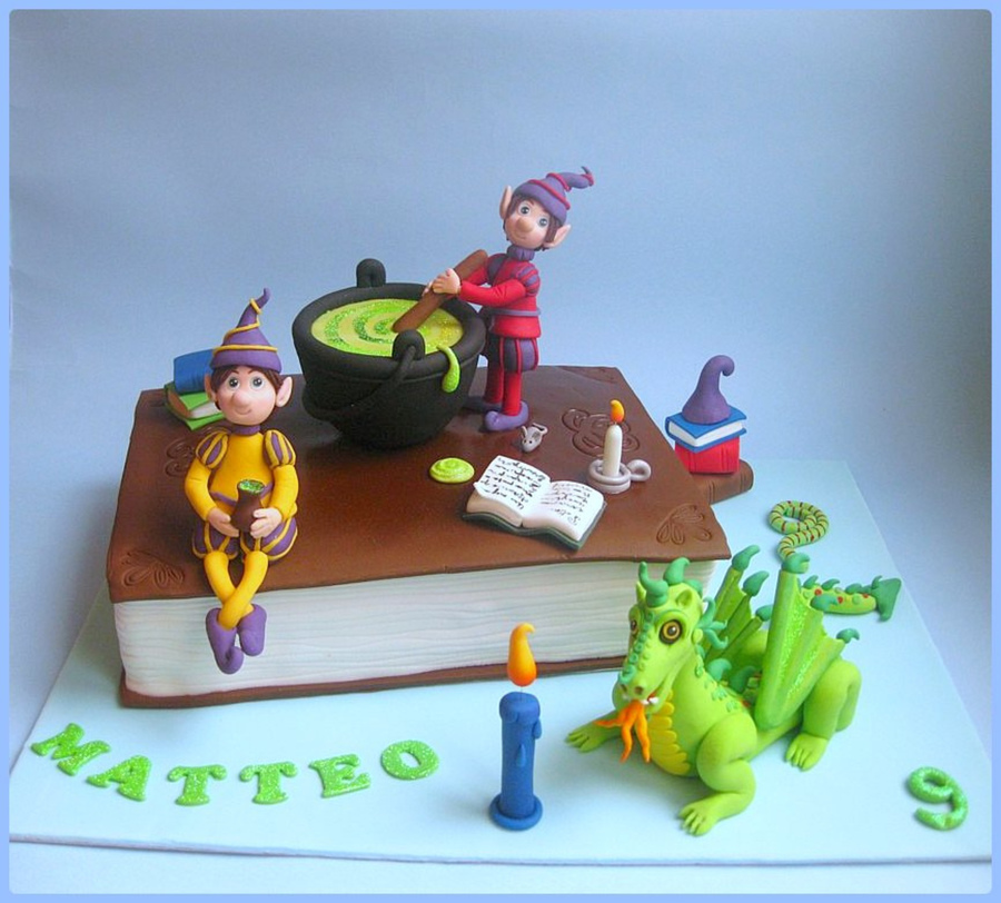 Dragon And Magic Potion Cake - CakeCentral.com