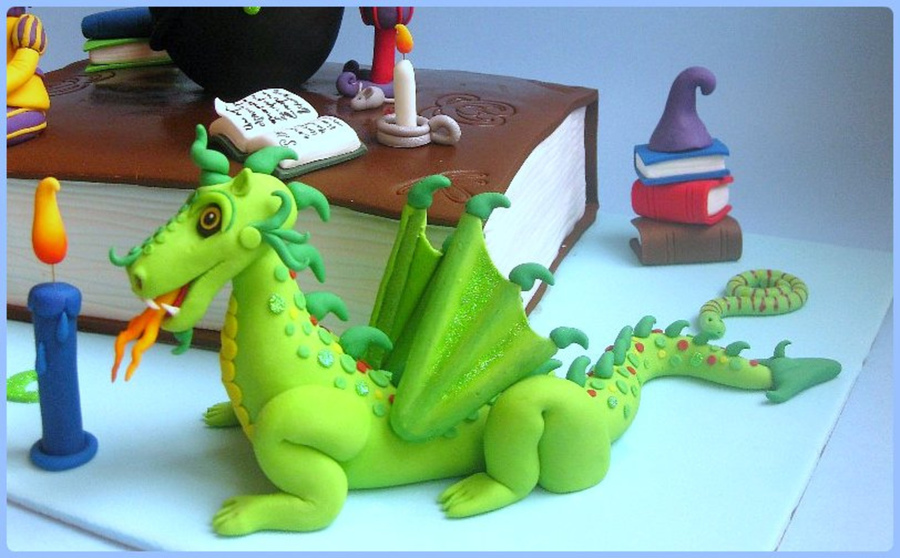 Dragon And Magic Potion Cake - CakeCentral.com